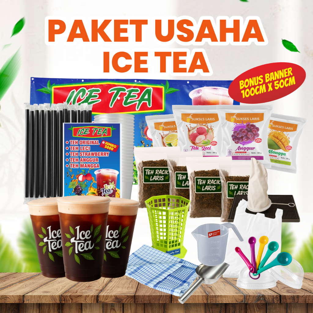 Jual TEH KEKINIAN ANEKA RASA PAKET LENGKAP | TEH PAKET USAHA LENGKAP ...