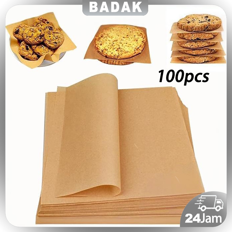 Jual 100pcs Kertas Baking Paper / Kue / Greaseproof Coklat/ Kertas Alas ...