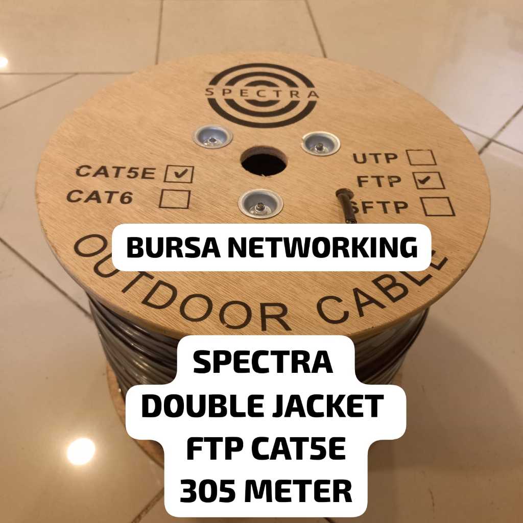Jual 1 Roll Kabel Lan FTP Cat5e Double Jacket SFTP Double Jacket ...