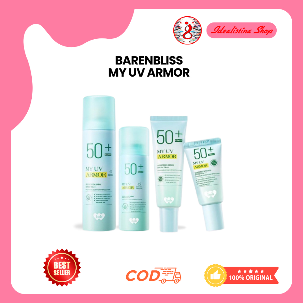 Jual BARENBLISS MY UV ARMOR: Sunscreen Serum & Spray SPF50+ PA+++ | Micellar Water & Makeup ...