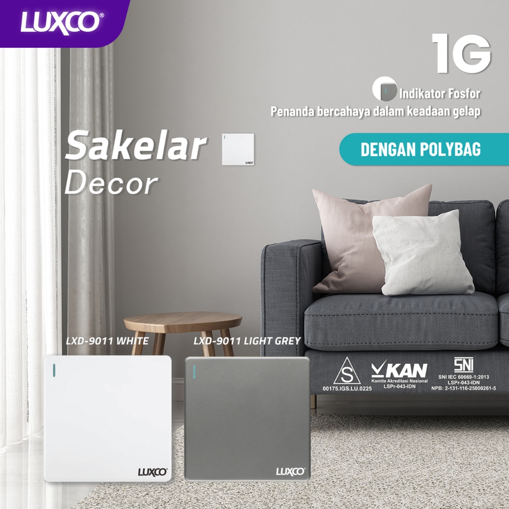 Jual Saklar Decor Classy Premium Mewah Dengan Indicator Led DARK GREY ...