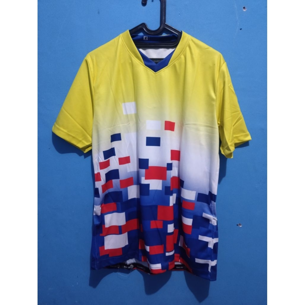 Jual Jersey Kuning Putih Size XL second | Shopee Indonesia
