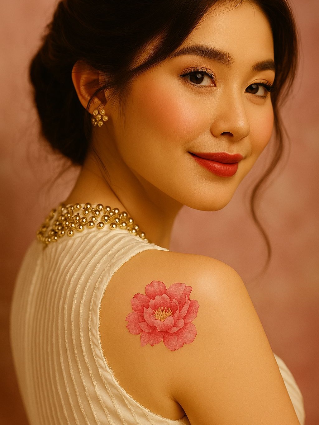 Jual POTATOO PEONY Temporary Tatto Sticker | Shopee Indonesia
