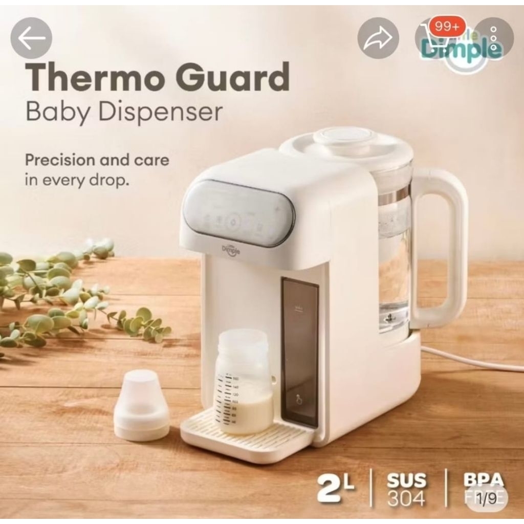 Jual Little Dimple Thermo Guard Baby Dispenser Termos Bayi Anak sufor ...