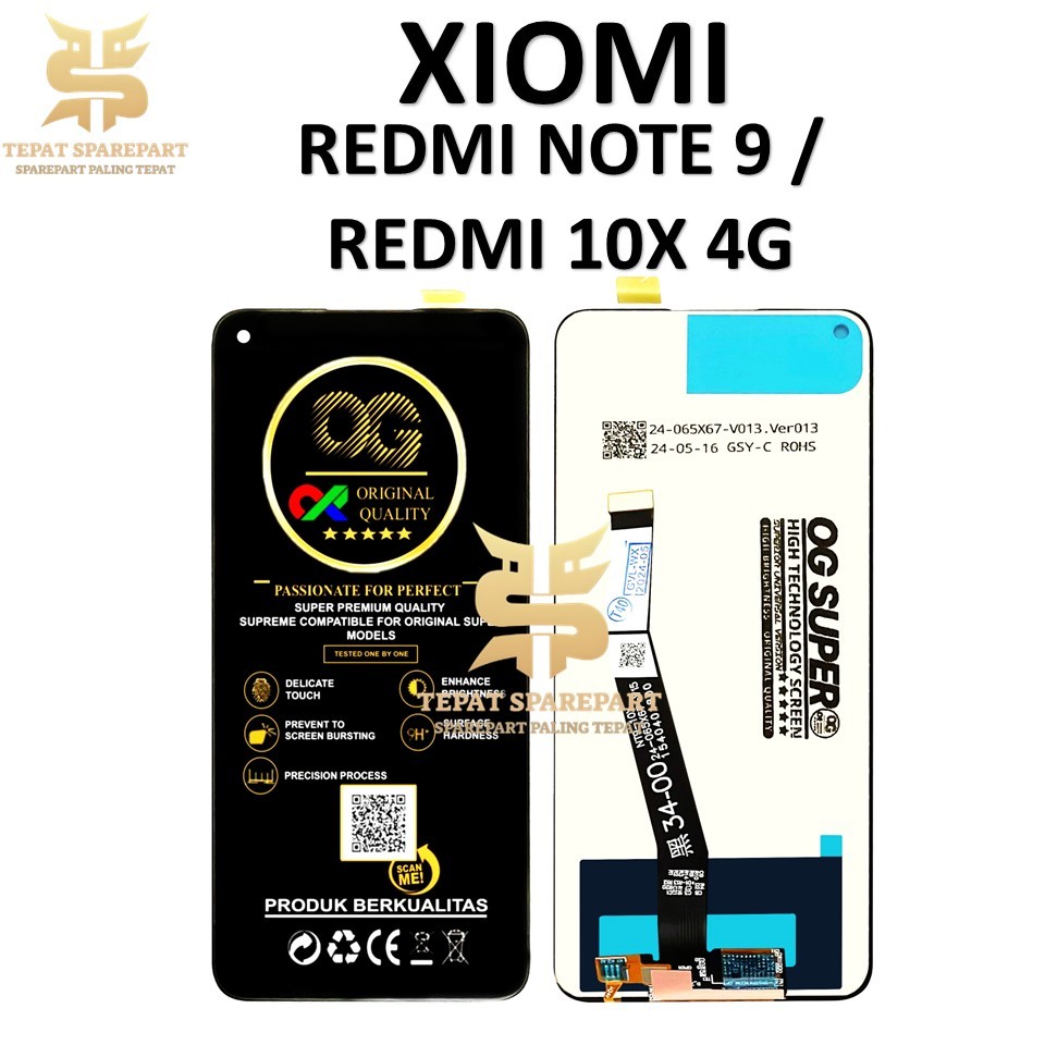 Jual LCD TOUCHSCREEN XIAOMI REDMI NOTE 9 / REDMI 10X 4G ORIGINAL ...