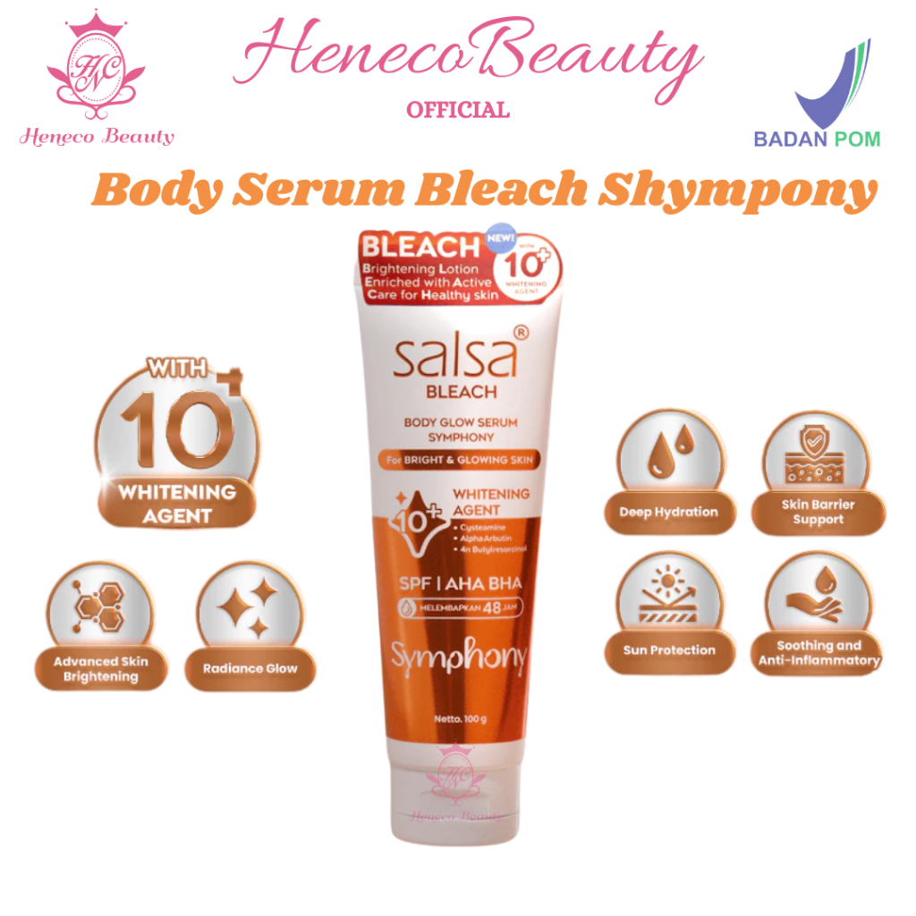Jual SALSA Body Serum Bleach Symphony 100ml - Lotion Tubuh/Hand Body Lotion/HenecoBeauty ...