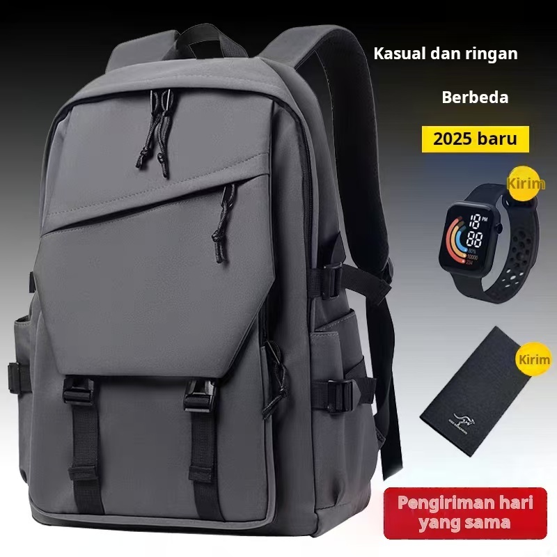 Jual Tas ransel hitam pria tas ransel kasual tas travel tas komputer ...
