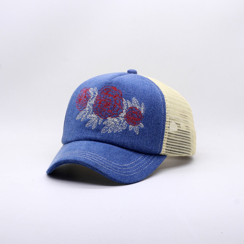 Jual Cropss | Topi trucker topi jaring lidah pendek topi bahan jeans ...