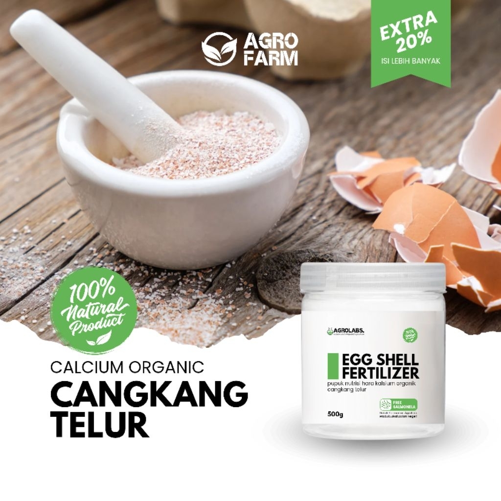 Jual EGG SHELL FERTILIZER 500g Pupuk Cangkang Telur Steril Calcium ...
