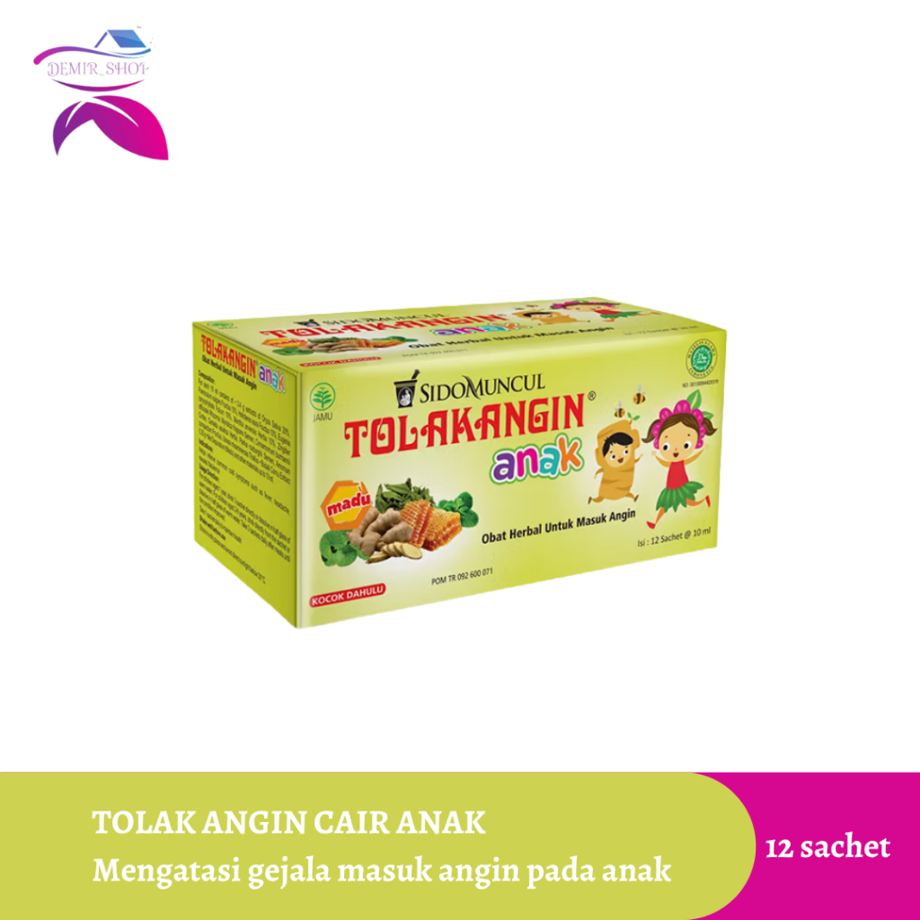 Jual Tolak Angin Anak Box 12 Sachet / Obat Masuk Angin + Daya Tahan ...