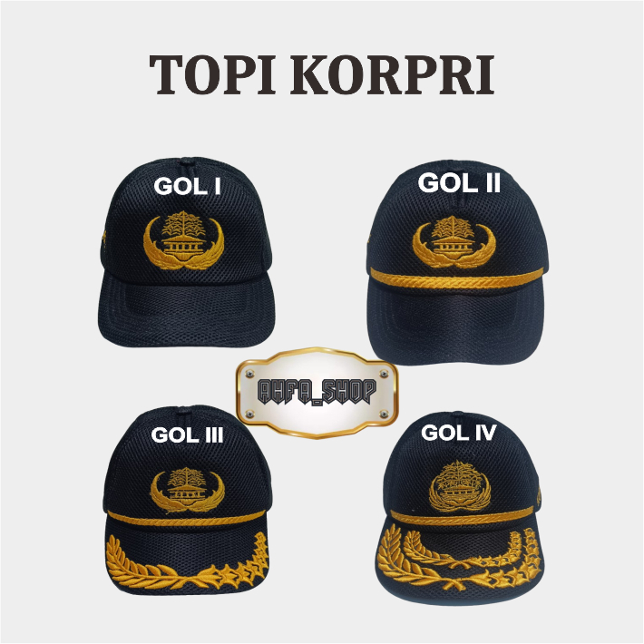 Jual Topi Hitam Abdi Negara hitam Topi Dinas Pns Topi Korpri Hitam ...