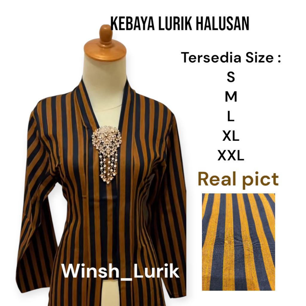 Jual BAJU LURIK WANITA BAHAN TENUN HALUS / KEBAYA LURIK / KEBAYA JAWA / BAJU ADAT JAWA PEREMPUAN ...