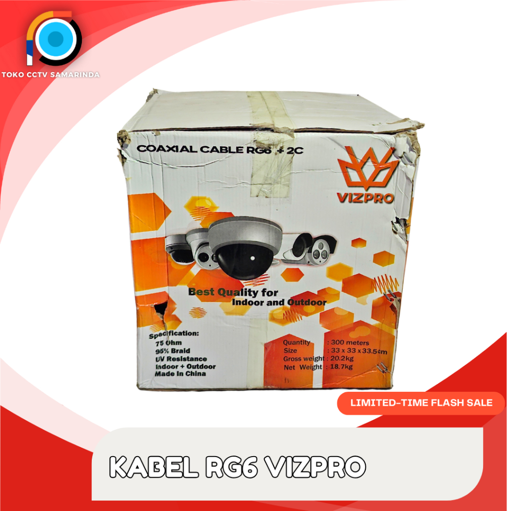 Jual KABEL RG6 VIZPRO PER METER | Shopee Indonesia