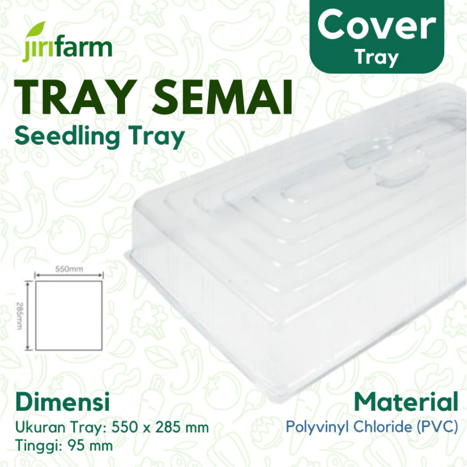 Jual COVER Tray Semai Bening / tutup pot nampan penyemaian bibit ...