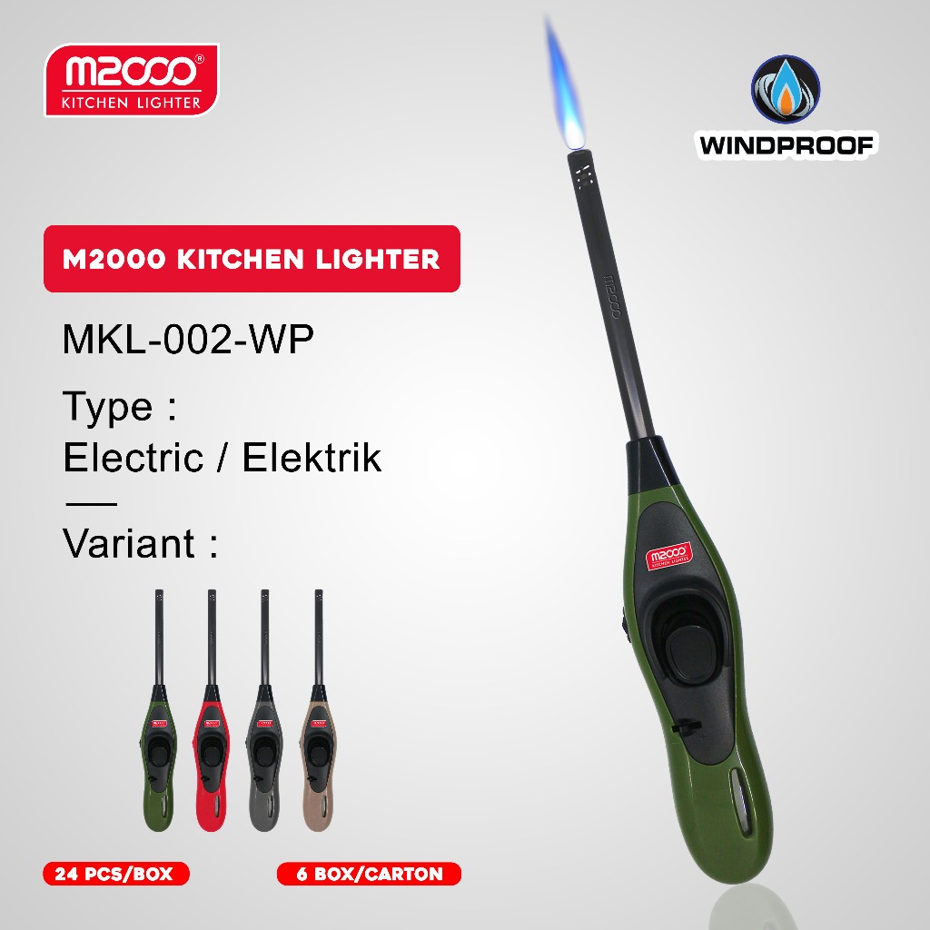 Jual M2000 Gas Lighter MKL-002 WindProof | Shopee Indonesia