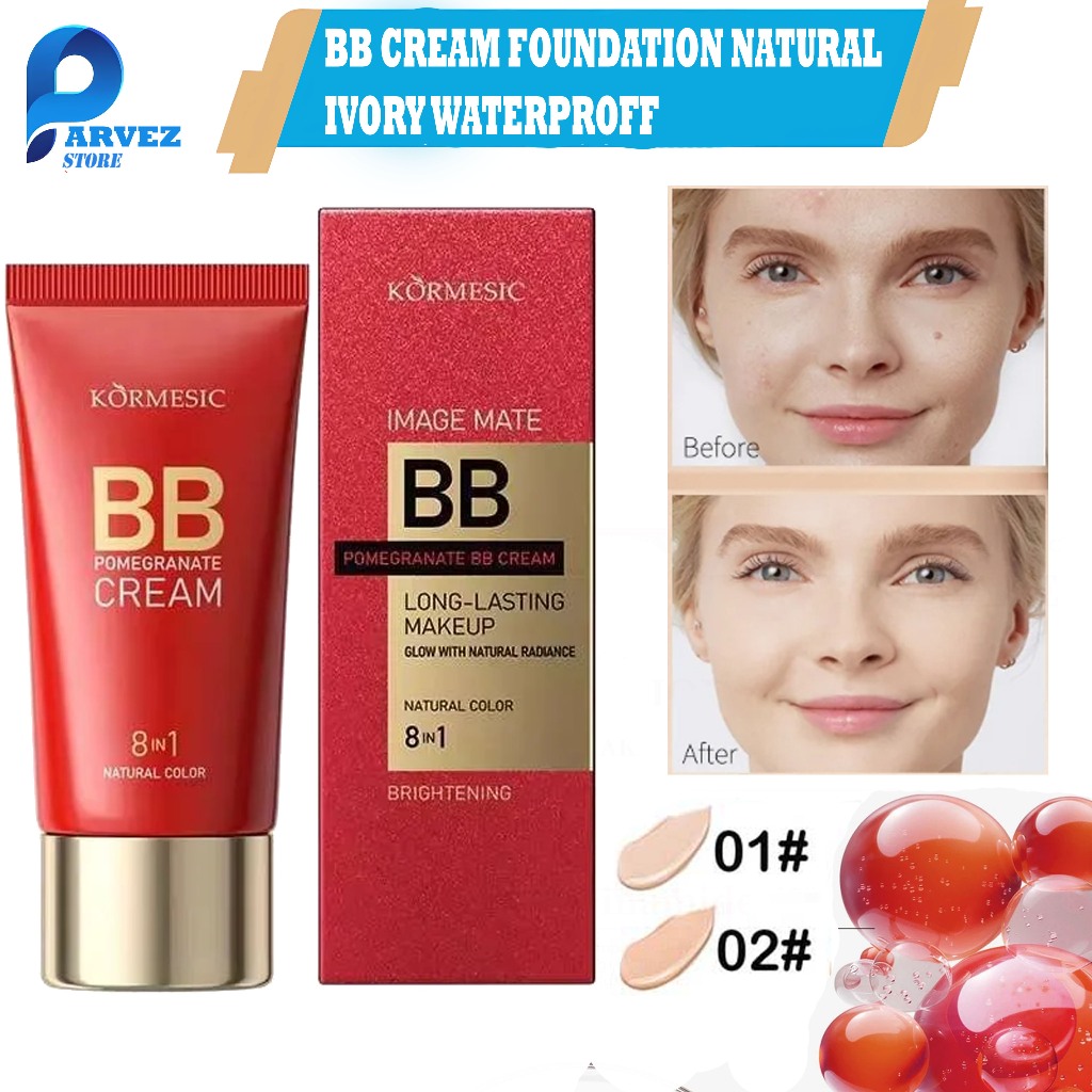 Jual Foundation Kormesic Alas Bedak BB Cream Makeup Glowing Matte Tahan Lama dan Anti Air ...