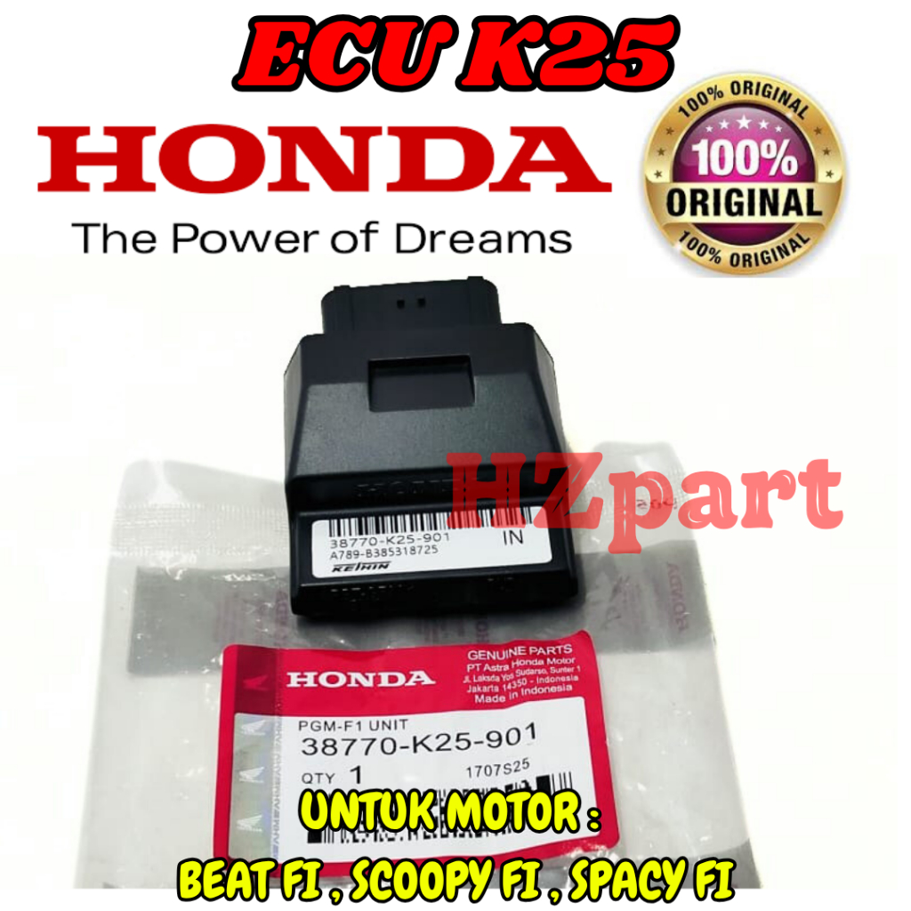 Jual ORIGINAL ASLI ECU KODE-k25 ORI HONDA AHM CDI BEAT FI/ SCOOPY FI ...
