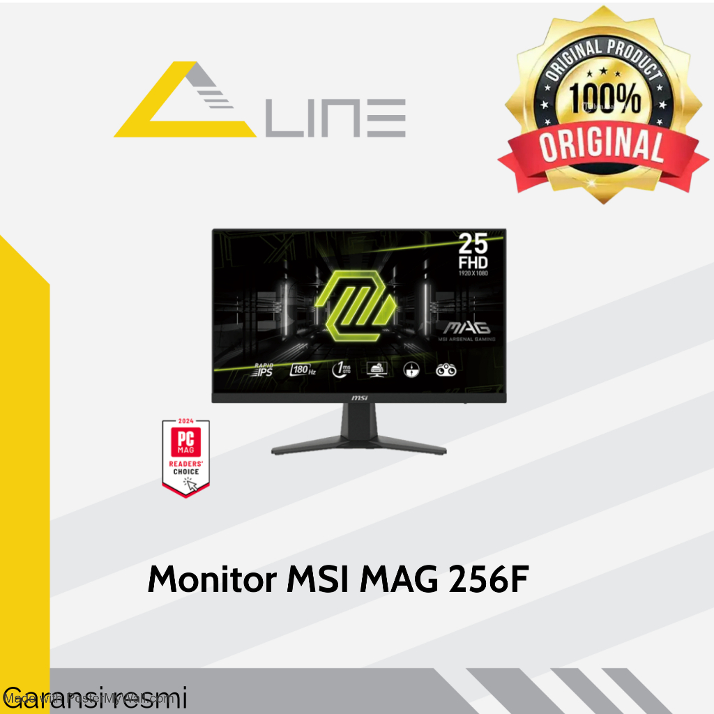 Jual MONITOR LED MSI MAG 256F FHD Rapid IPS 180Hz HDR Adaptive-Sync ...