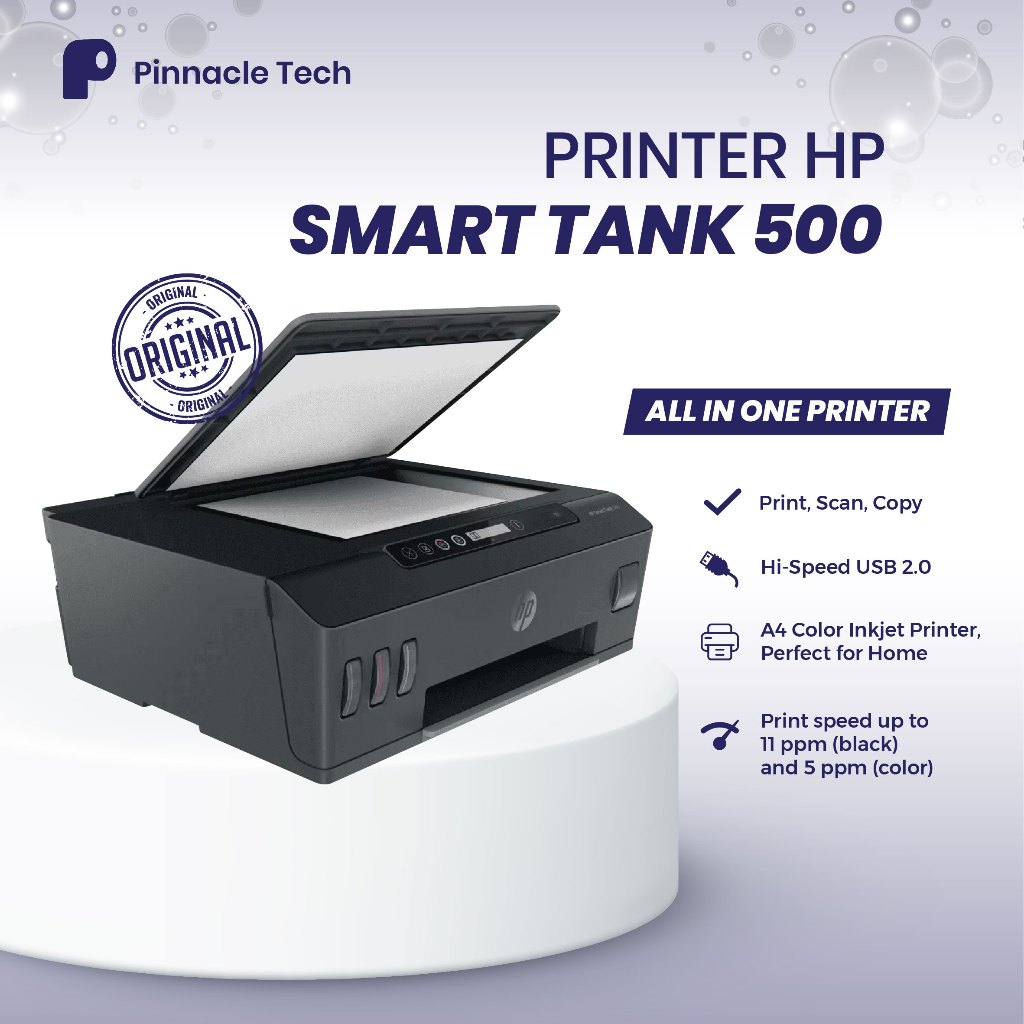 Jual HP Printer Smart Tank 500 All in One Printer Print Scan Copy - HP ...