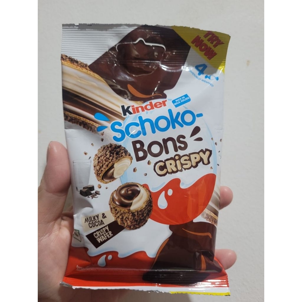 Jual Kinder School Bond Crispy Wafer Milky Cocoa chocolate 22,4gr ...