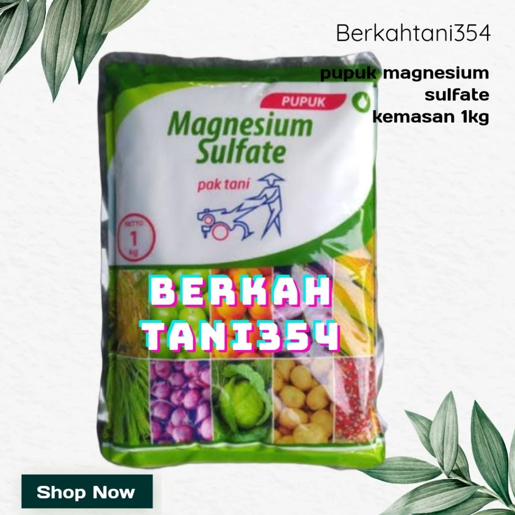 Jual Pupuk magnesium sulfate 1kg Pupuk magensium sulpat pak tani 1kg ...
