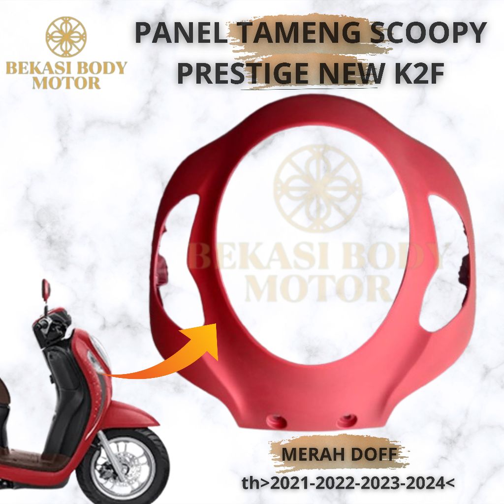 Jual panel Tameng depan scoopy led new k2f merah doff scoopy 2021-2024 ...