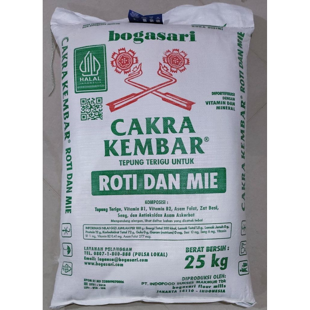 Jual Tepung Terigu Cakra Kembar 25Kg | Shopee Indonesia