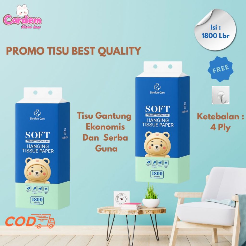 Jual Tisu Gantung Serbaguna isi 1800 Lembar Promo Tisu Murah Tisu Dapur ...