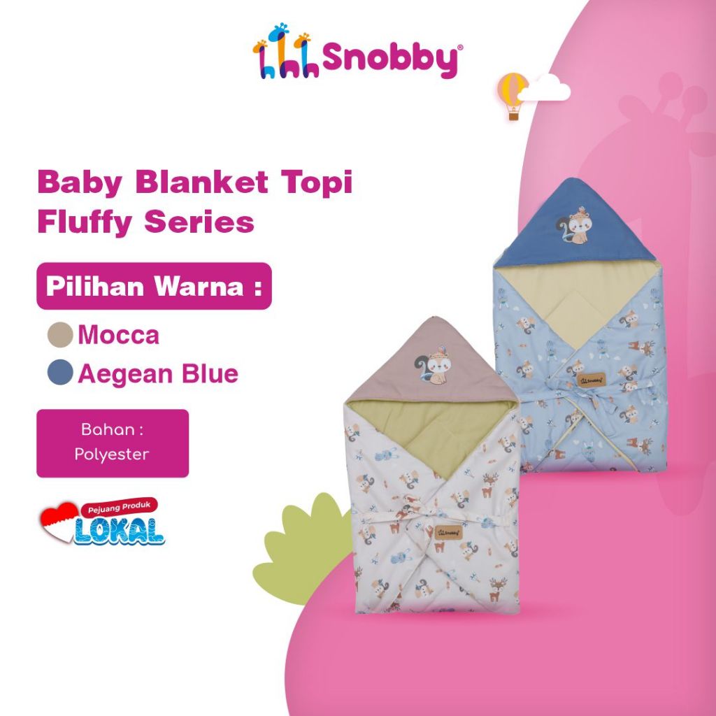 Jual Snobby Baby Blanket Topi Fluffy Series SBB0531 | Shopee Indonesia