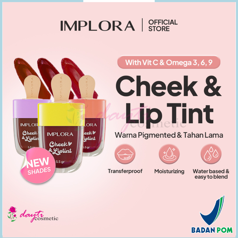 Jual IMPLORA Cheek & Lip Tint - Liptint Implora Original | Shopee Indonesia