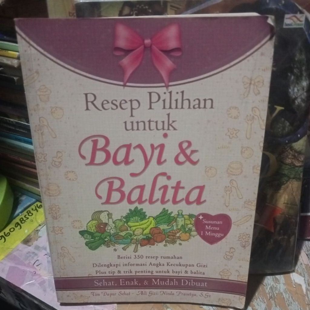 Jual BUKU RESEP PILIHAN UNTUK BAYI & BALITA PLUS SUSUNAN MENU 1 MINGGU ...