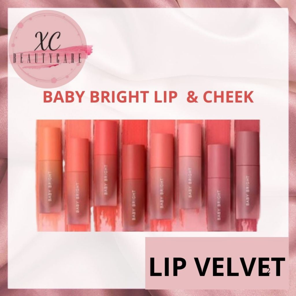 Jual BABY BRIGHT LIP VELVET / LIP & CHEEK VELVET CHERRY BLOSSOM ...