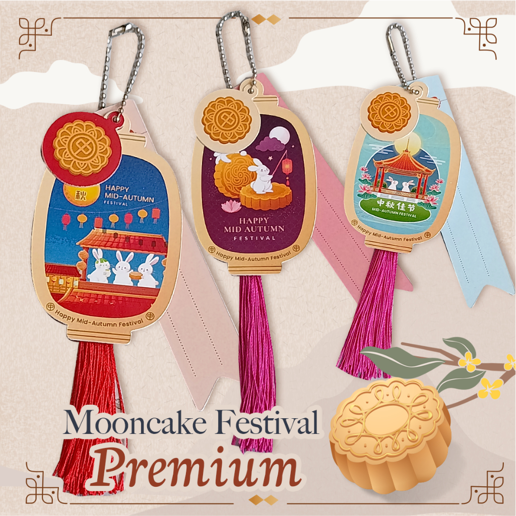 Jual [Isi 10] Hang Tag Mooncake Premium/ Hang Tag Mid-Autumn Festival ...