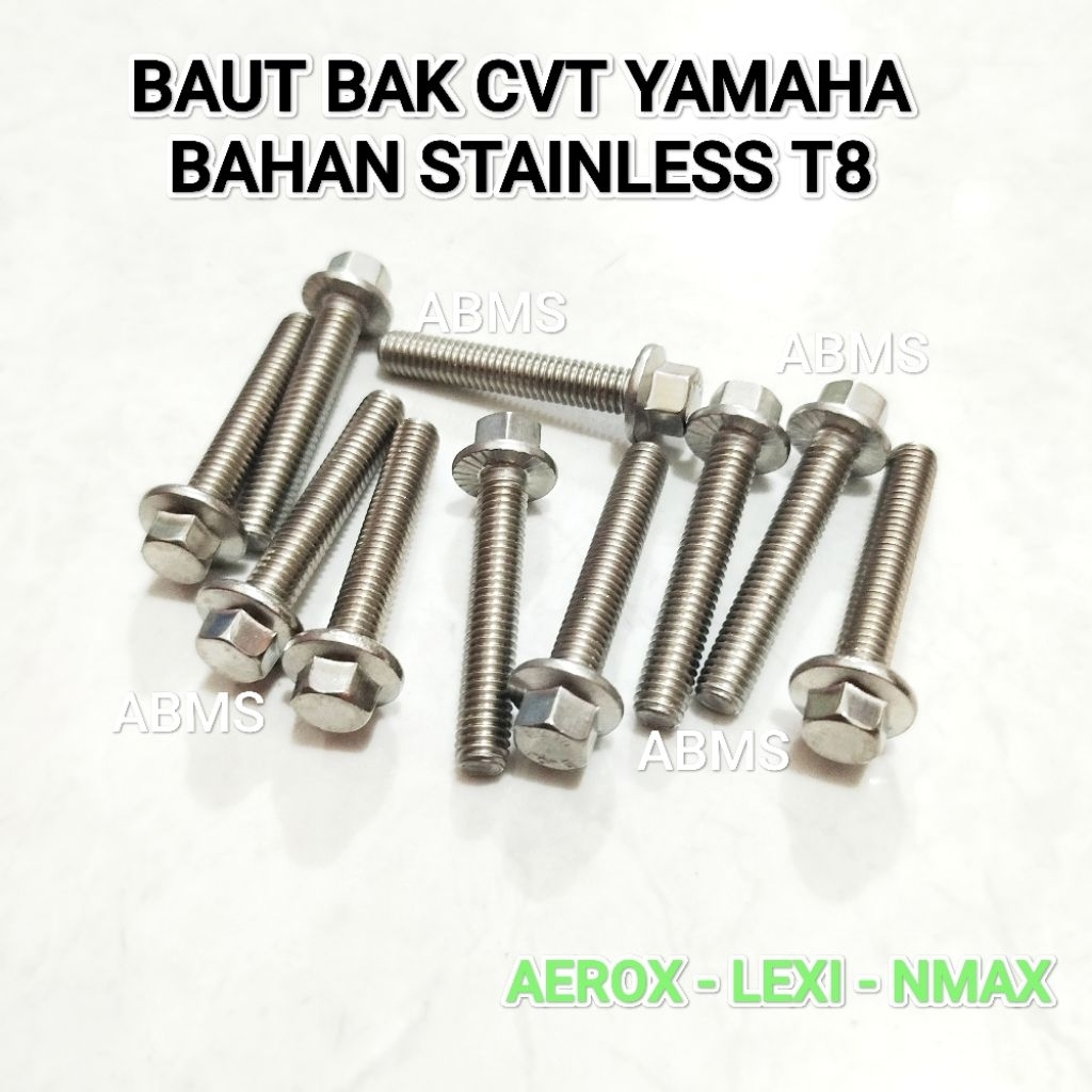 Jual BAUT BAK CVT YAMAHA STAINLESS KUNCI T8 AEROX LEXI NMAX BAUT BAK ...
