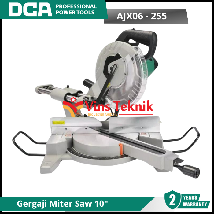 Jual Mesin Potong Gergaji Kayu Sliding Alumunium Mitre Miter Saw 10" 255MM DCA AJX06-255 AJZ06 ...