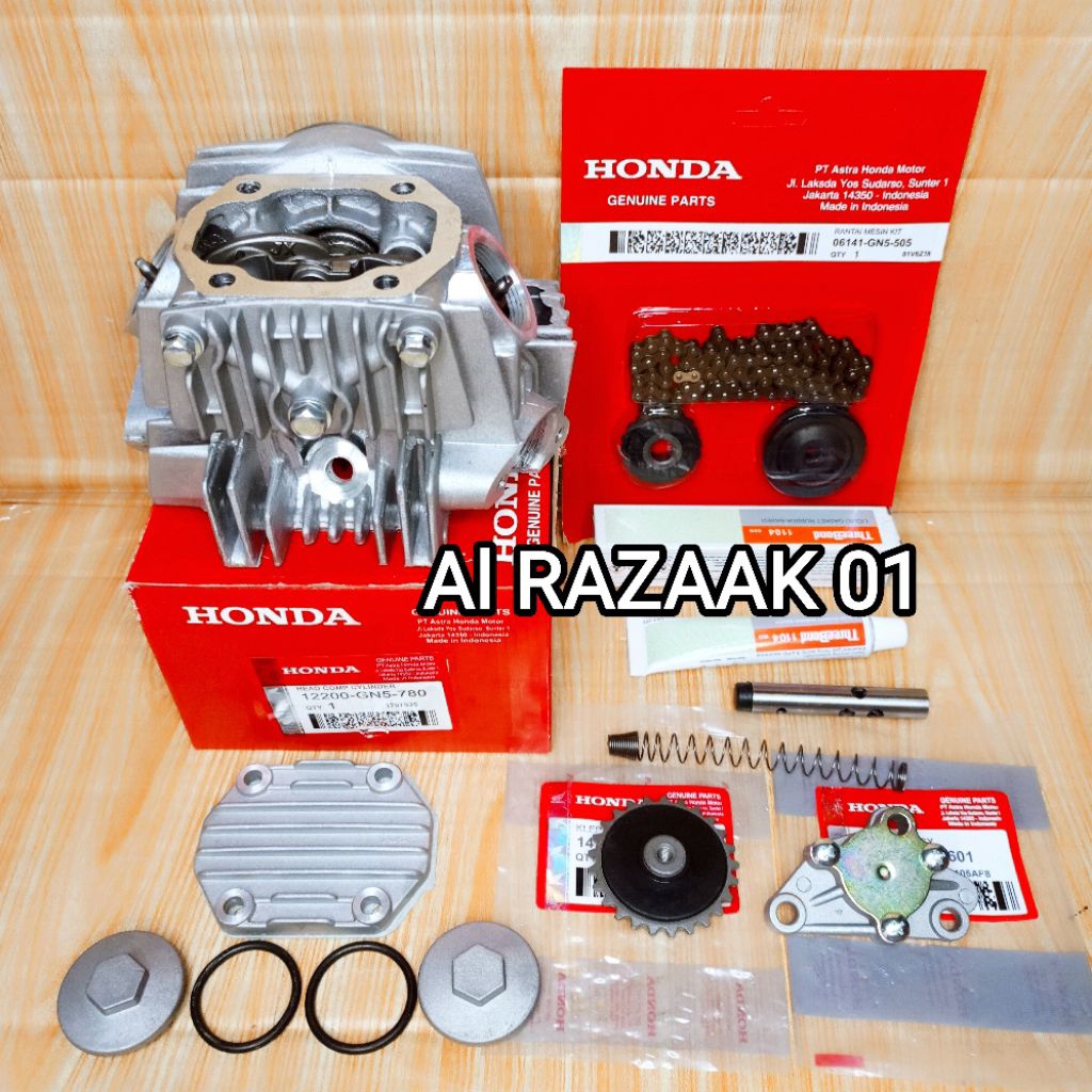 Jual Blok Head GN5 Isi Komplit 6 Aitem Honda Grand Astrea Prima Supra x ...