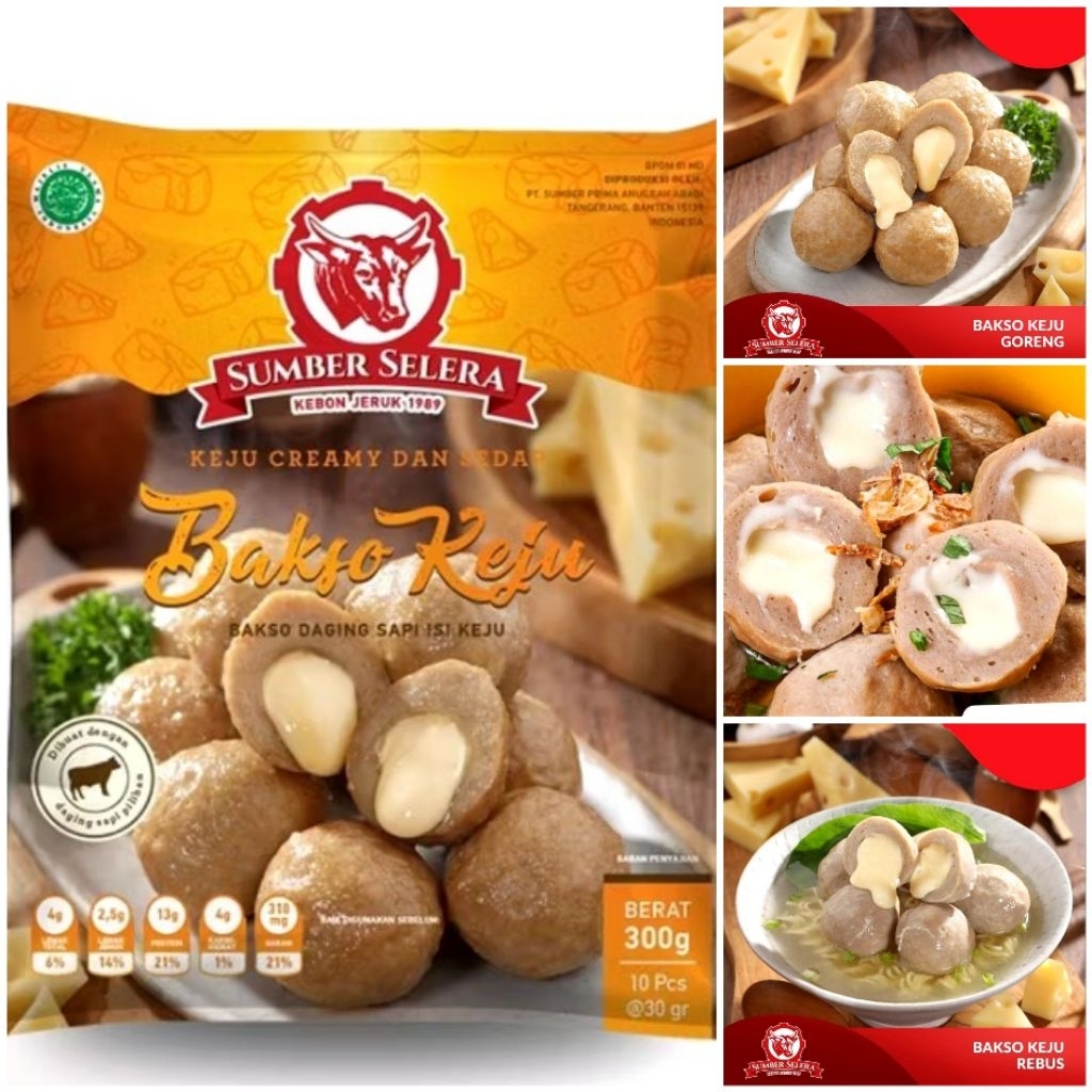 Jual Sumber Selera Bakso Sapi Isi Keju / BAKSO KEJU | Berat Bersih 300 ...