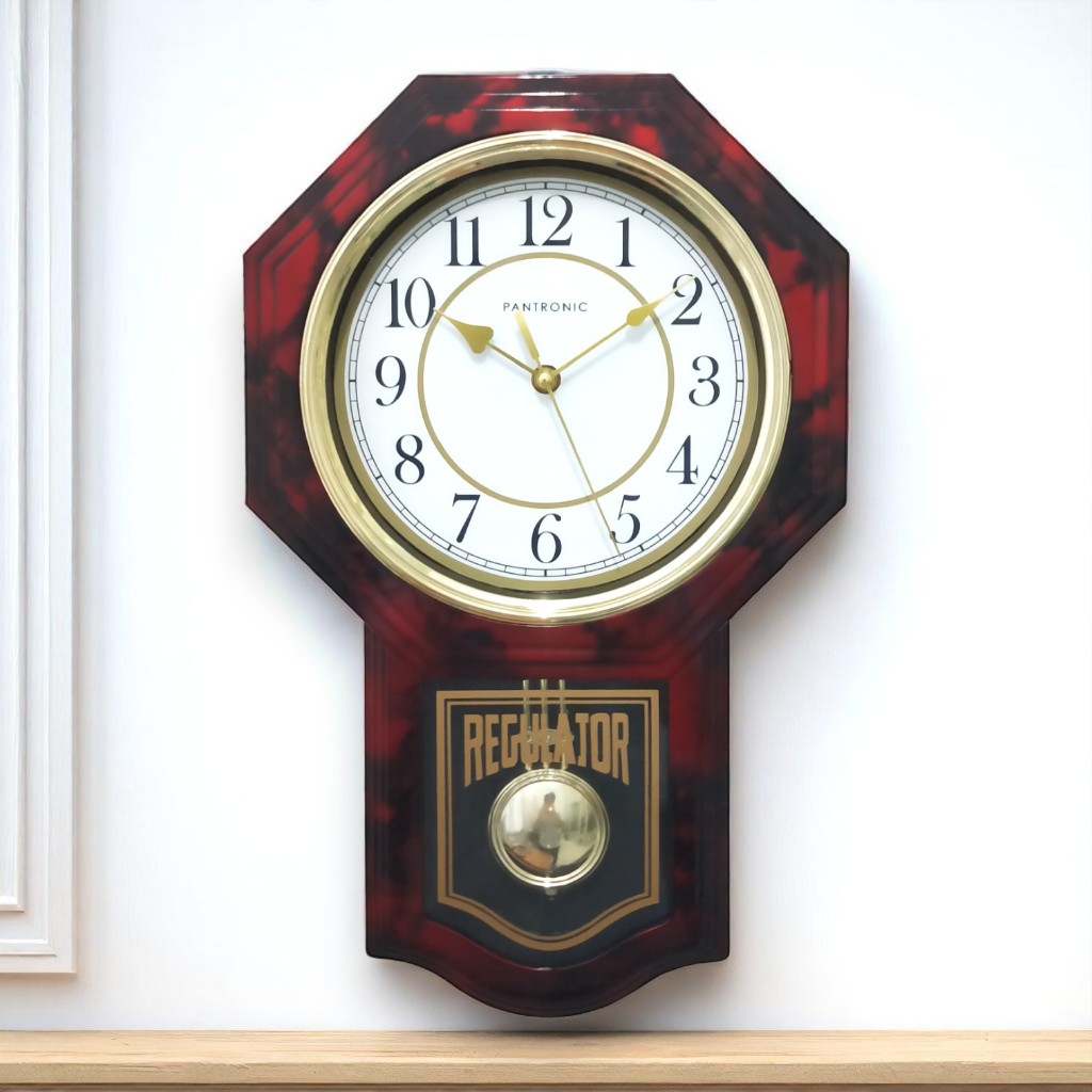 Jual Pantronic Jam Dinding Bandul Pendulum Bunyi Tiap Jam Suara Musik ...