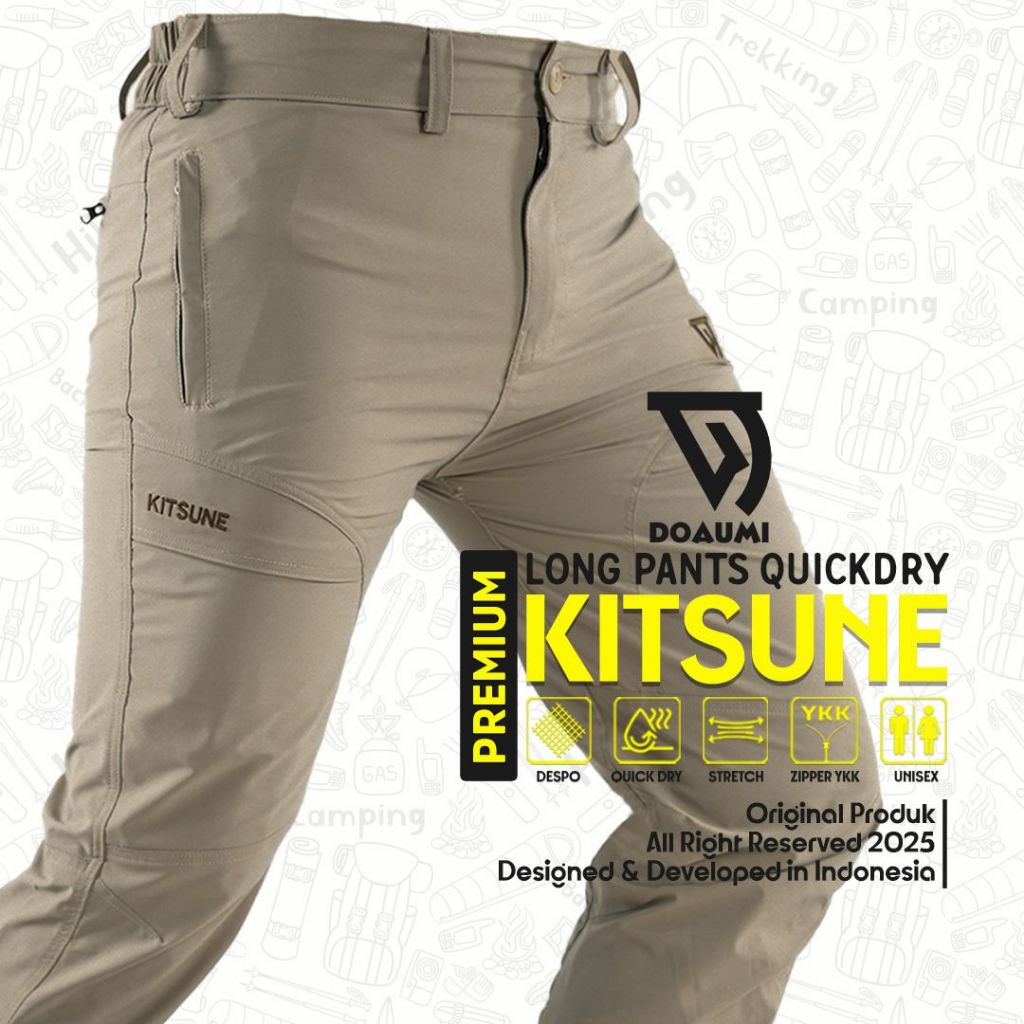 Jual CELANA GUNUNG QUICK DRY DOAUMI KITSUNE LONG PANTS QUICK DRY DRYFIT ...