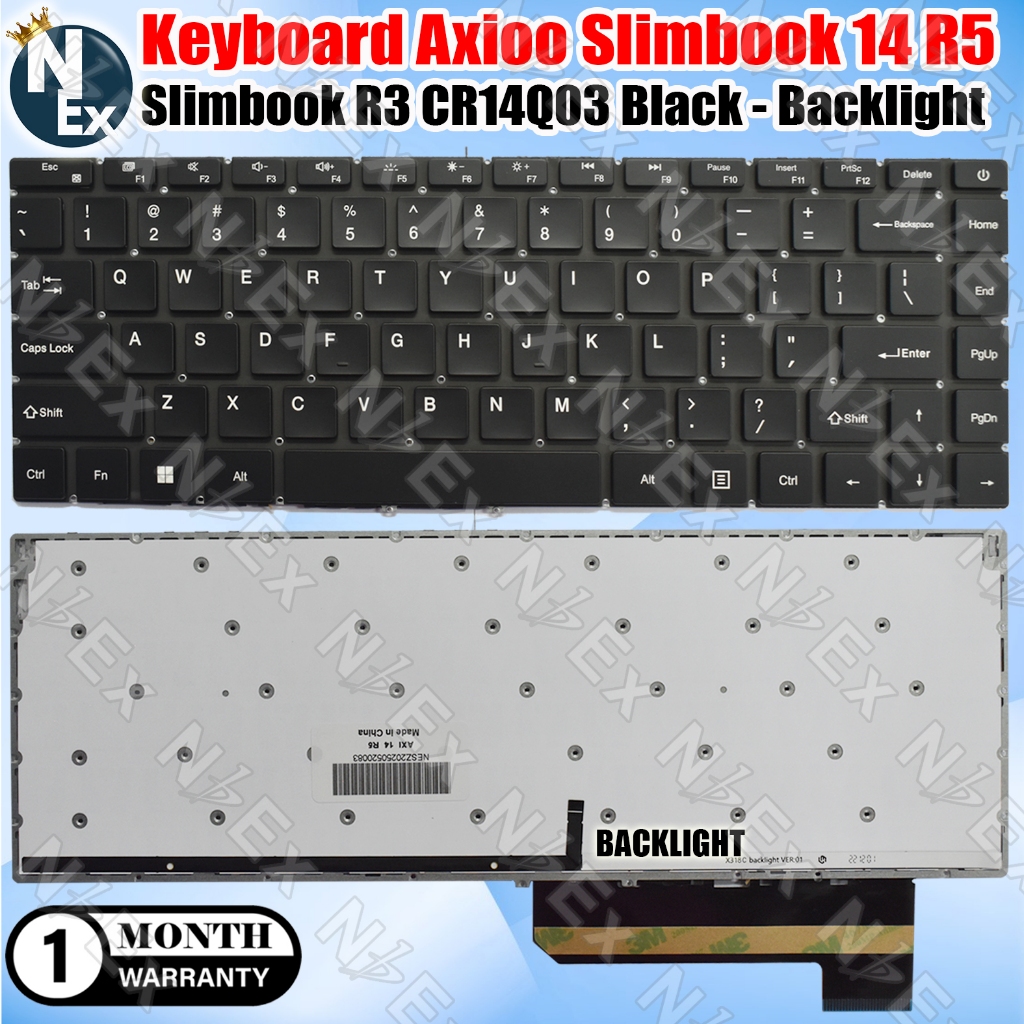 Jual Keyboard Axioo Slimbook 14 R5 Slimbook R3 CR14Q03 Black | Shopee ...