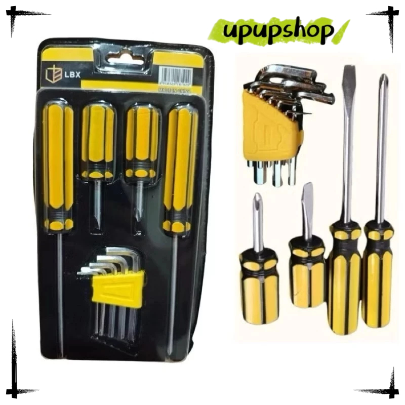 Jual Set Paket Obeng Kunci L Tools 9Pcs Hexagonal Pliers Screwdriver ...