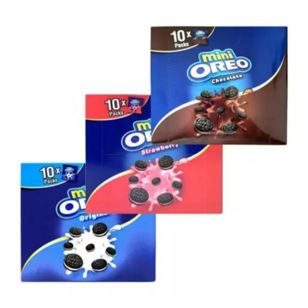 Jual Mini Oreo Biskuit Original/Strawberry/Chocolate Per Pcs 20.4g Untuk Traveling X 10 | Shopee ...