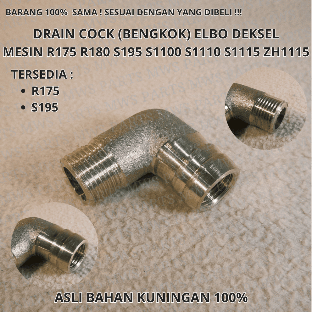 Jual DRAIN COCK ELBOW DRAIN COCK BENGKOK MODEL ELBO DRAIN COCK DEKSEL ...