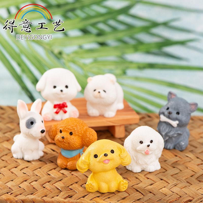 Jual Dekorasi Mini Anjing DIY Anak Anjing Dekorasi Kue Topper Miniatur ...