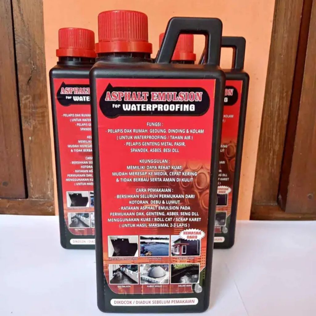 Jual Aspal Cair Atasi Bocor Rembes isi 1 KG ORIGINAL Asphalt Emulsion ...