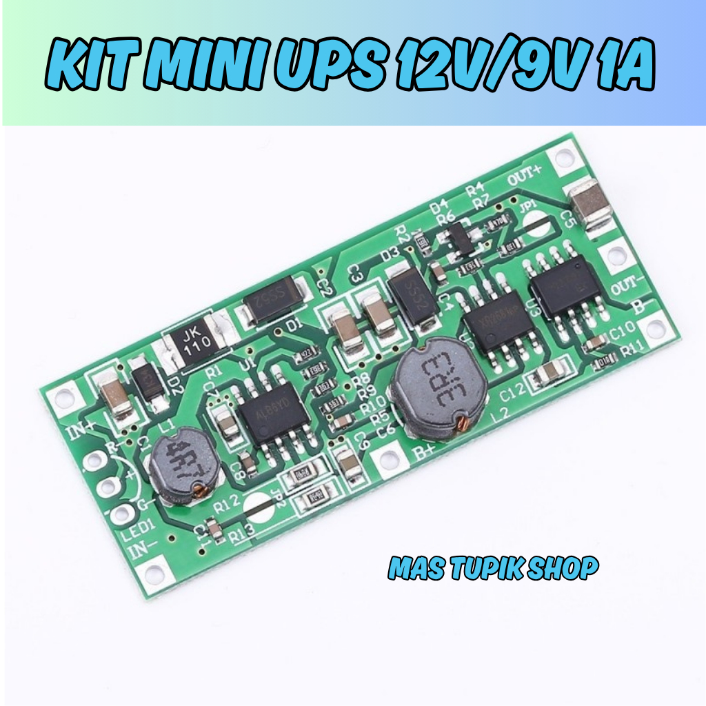Jual Modul Mini UPS DC 5-12V Output DC 9V atau 12V | Shopee Indonesia