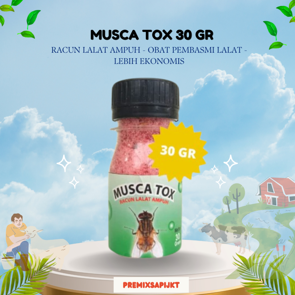 Jual NEW MUSCA TOX 30 GR - RACUN LALAT AMPUH - OBAT PEMBASMI LALAT ...