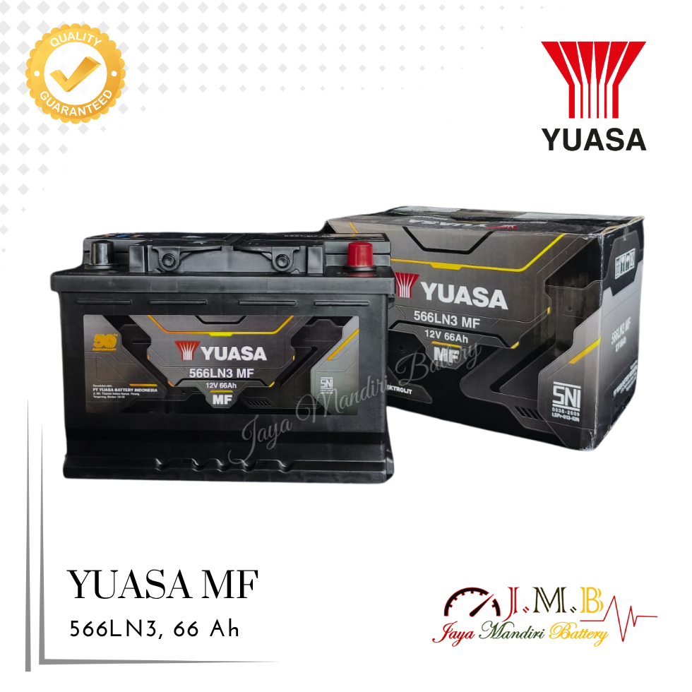 Jual Aki Mobil YUASA 566(LN3) Aki Kering 66 AH 12 V UNTUK INOVA REBORN, FORTUNER VRZ | Shopee ...