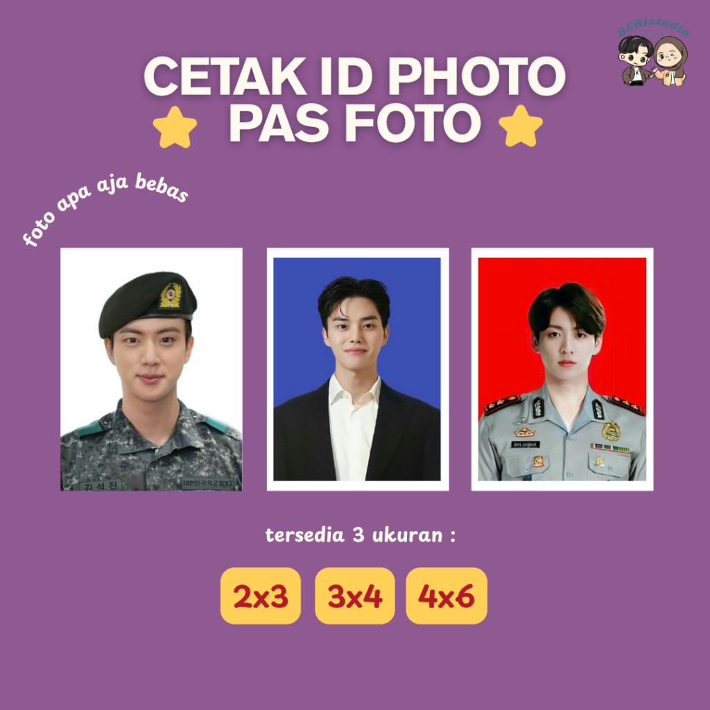 Jual CETAK PAS FOTO ID PHOTO 2X3 3X4 4X6 SEHARI LANGSUNG JADI | Shopee Indonesia