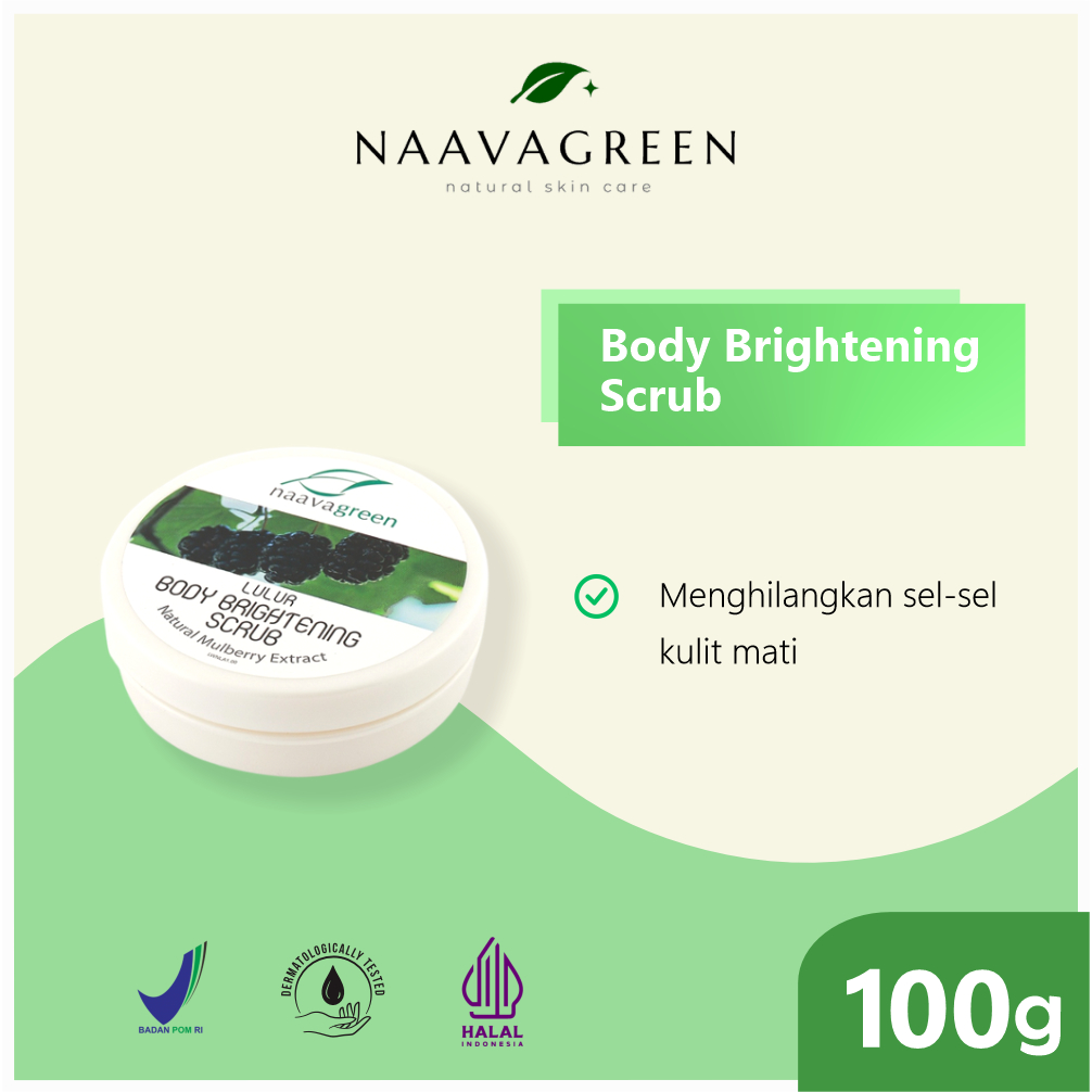 Jual [TERMURAH!] Naavagreen Body Scrub / Lulur Pemutih Pencerah Tubuh ...